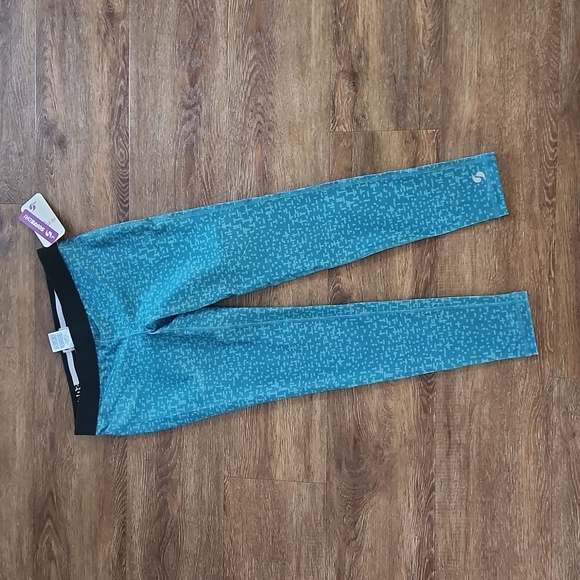 Soffe | Pants & Jumpsuits | Nwt Soffe Teal Hatch Low Rise Workout Capri ...